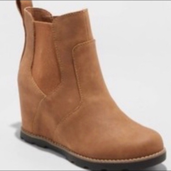 Universal Thread | Shoes | Universal Thread Cassie Wedge Ankle Bootie ...